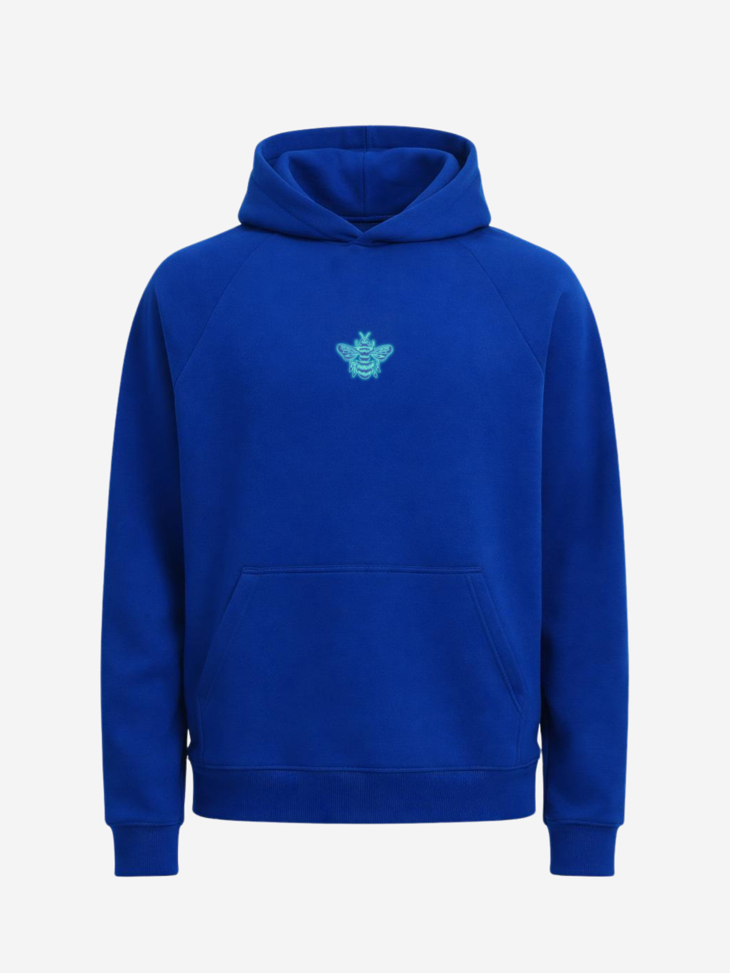 MagicBee Glow-in-the-dark logo Raglan Hoodie - Blue Royal – Magic Bee ...