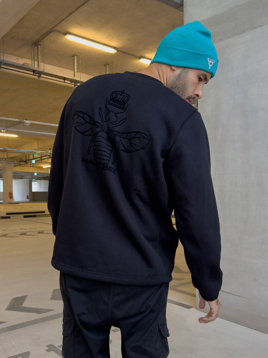 MagicBee Back Velvet Logo Jacket - Black – Magic Bee Clothing