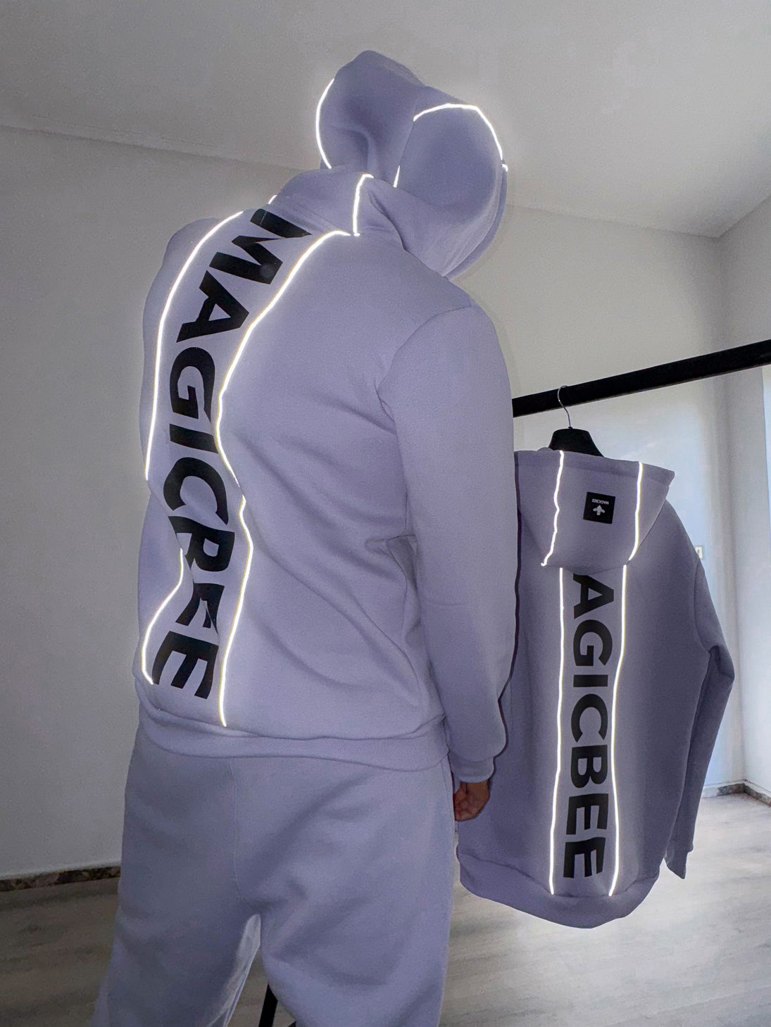 MagicBee Reflected Logo Tape - Ice (Special Edition) – Magic Bee Clothing