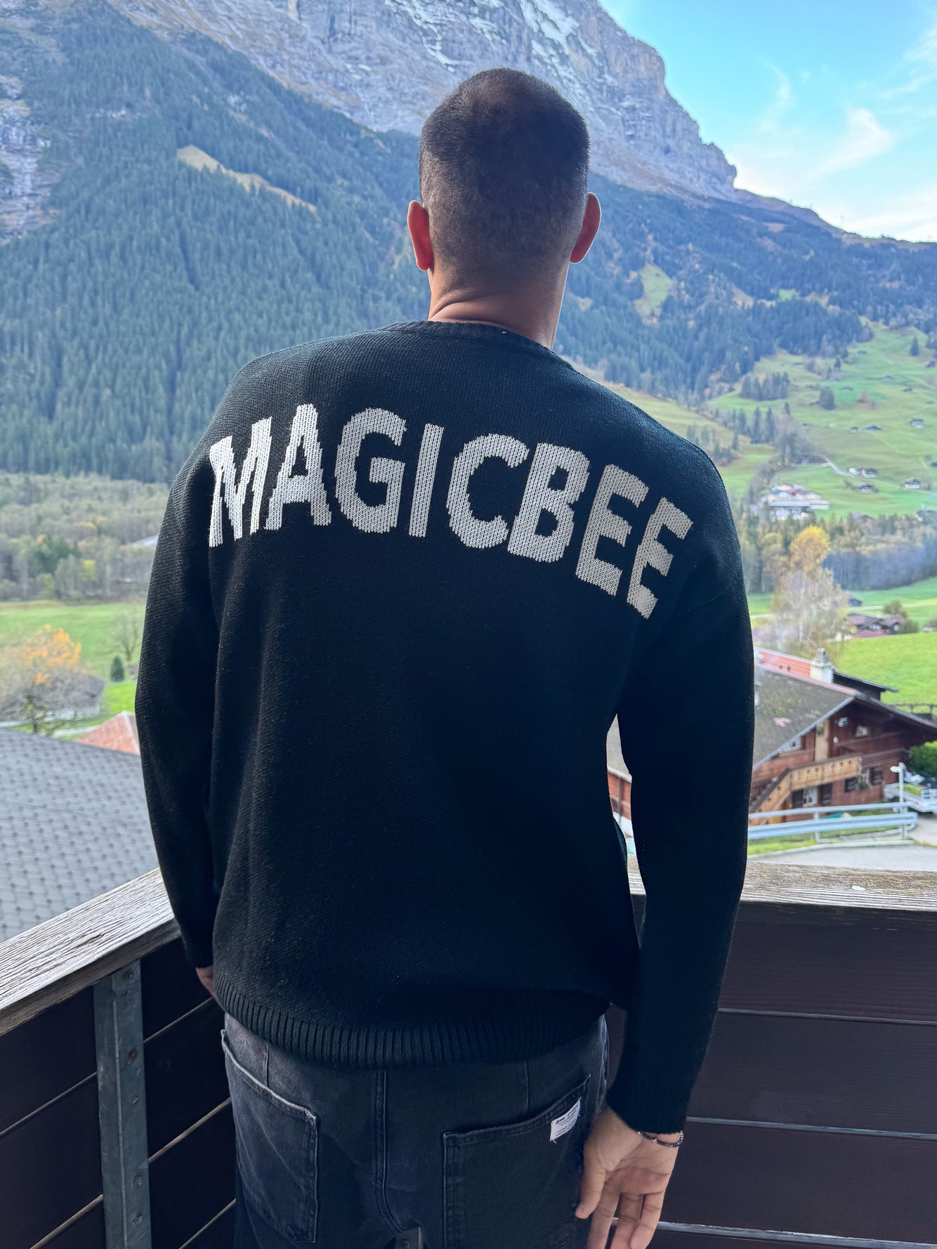 MagicBee Unisex Knit Sweater Logo - Black (Limited Edition) – Magic Bee ...