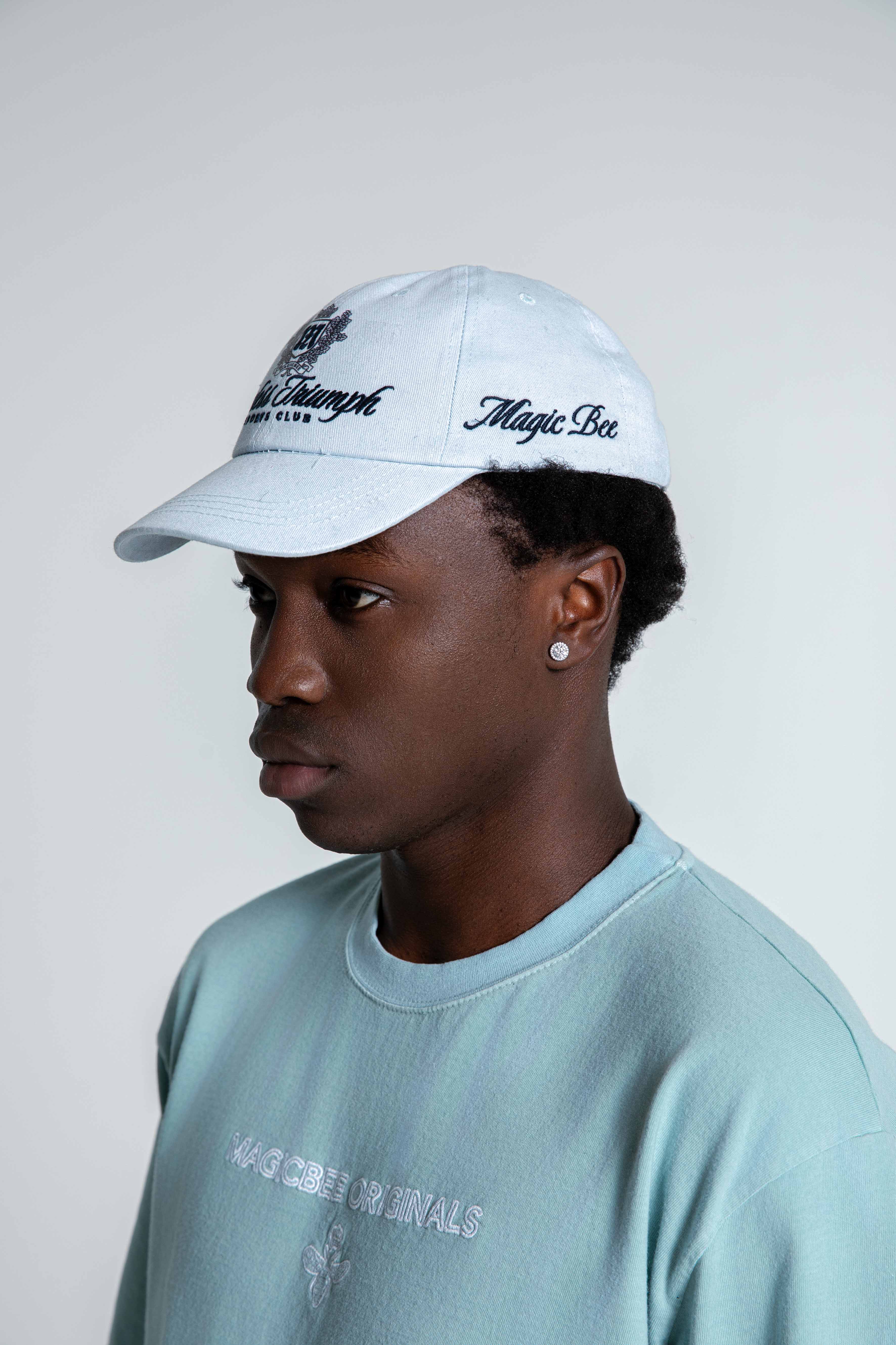 MagicBee Timeless Triumph Cap - Light Blue – Magic Bee Clothing