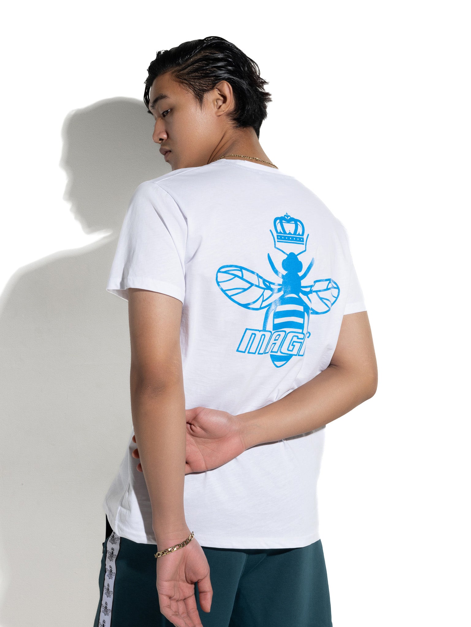 MagicBee Back Logo Tee - White – Magic Bee Clothing