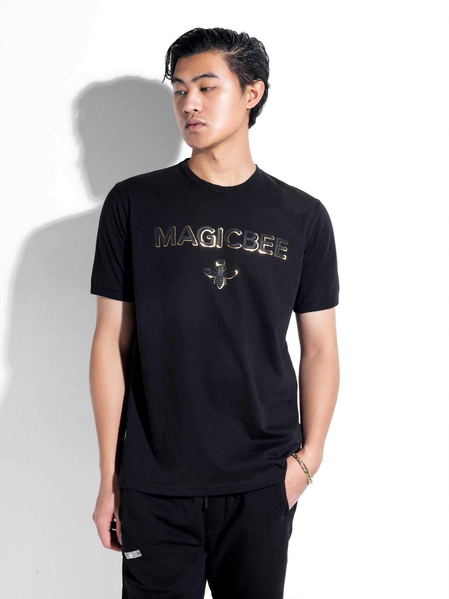 MagicBee Foil Logo - Black – Magic Bee Clothing