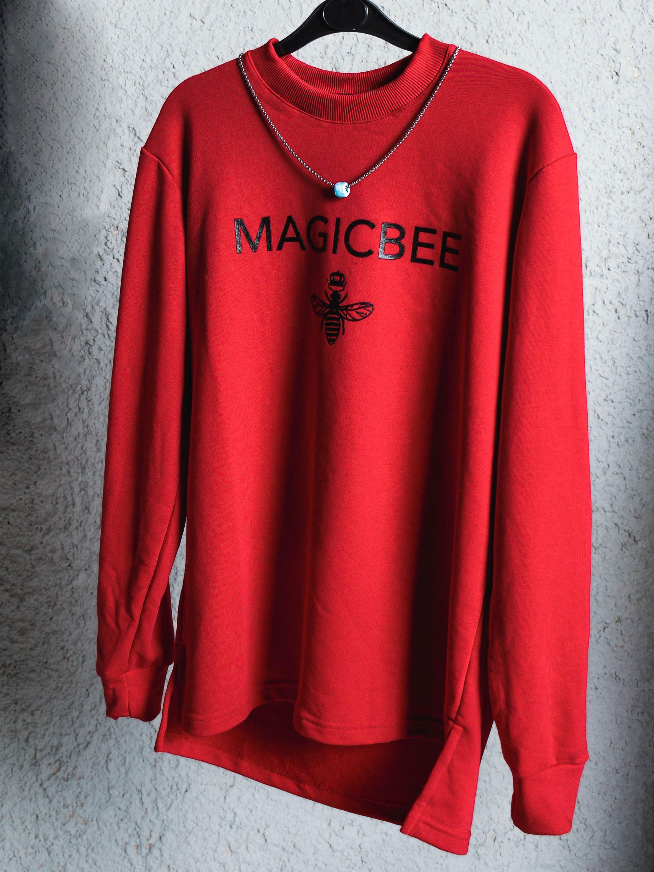MagicBee Classic Logo Sweatshirt - Red – Magic Bee Clothing